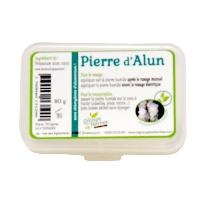 Déodorant naturel, pierre d'alun - La Grange aux Herbes